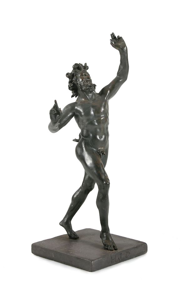 Bonhams : A large 19th Century cast bronze of the Dancing Faun of ...
