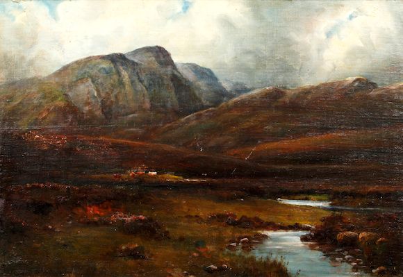 Bonhams : John Smart, RSA RSW RBA (British, 1838-1899) Highland stream ...