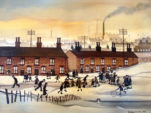 Bonhams : Brian Shields (Braaq) (British, 1951-1997) Children playing ...