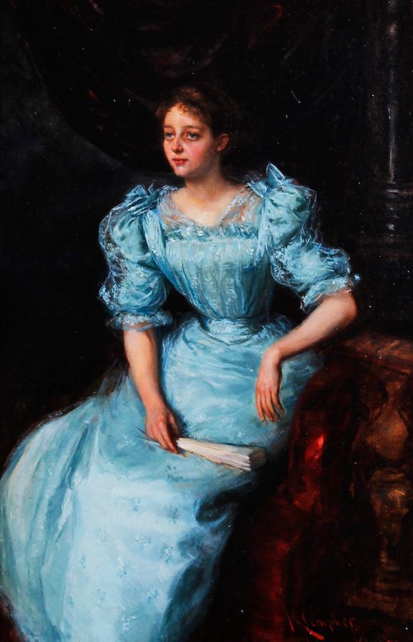 Bonhams : Ernest S. Klempner (Austrian, born 1867) Portrait of a lady ...