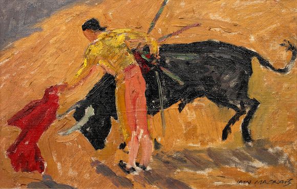 Bonhams : Iain MacNab (British, 1890-1967), Bullfighter, signed, oil