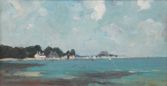 Bonhams : Gyrth Russell (Canadian, 1892-1970) Red Wharf Bay, Anglesea