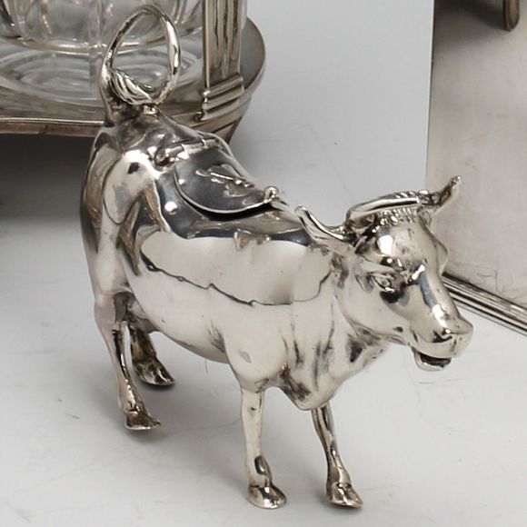 Bonhams : A Victorian cow creamer Dutch 1897, with import marks for ...