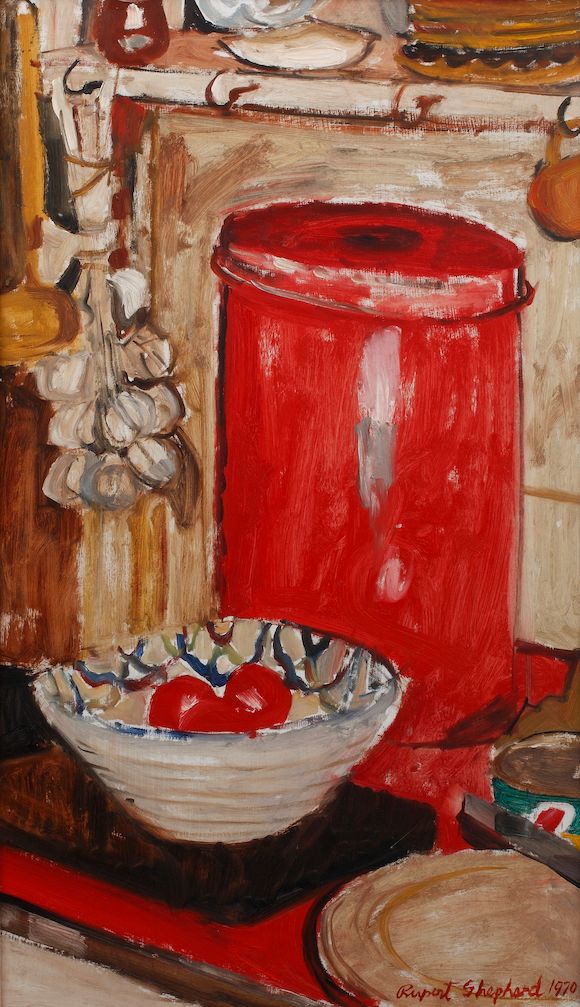 Bonhams : Rupert Norman Shephard (British, 1909-1992) Red bread tin