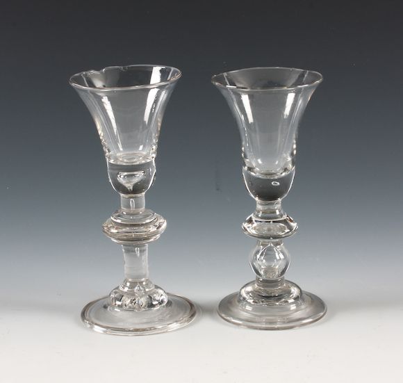 Bonhams : Two baluster goblets Circa 1720.