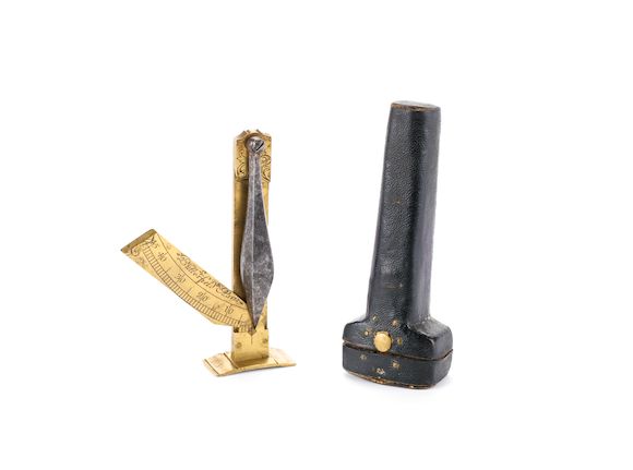 Bonhams : A Michael Butterfield gunner's level, French, circa 1700,
