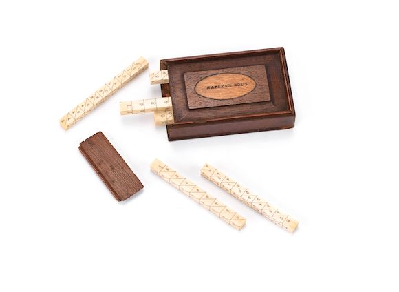 Bonhams : A set of twelve ivory Napier's rods, English, early 18th century,