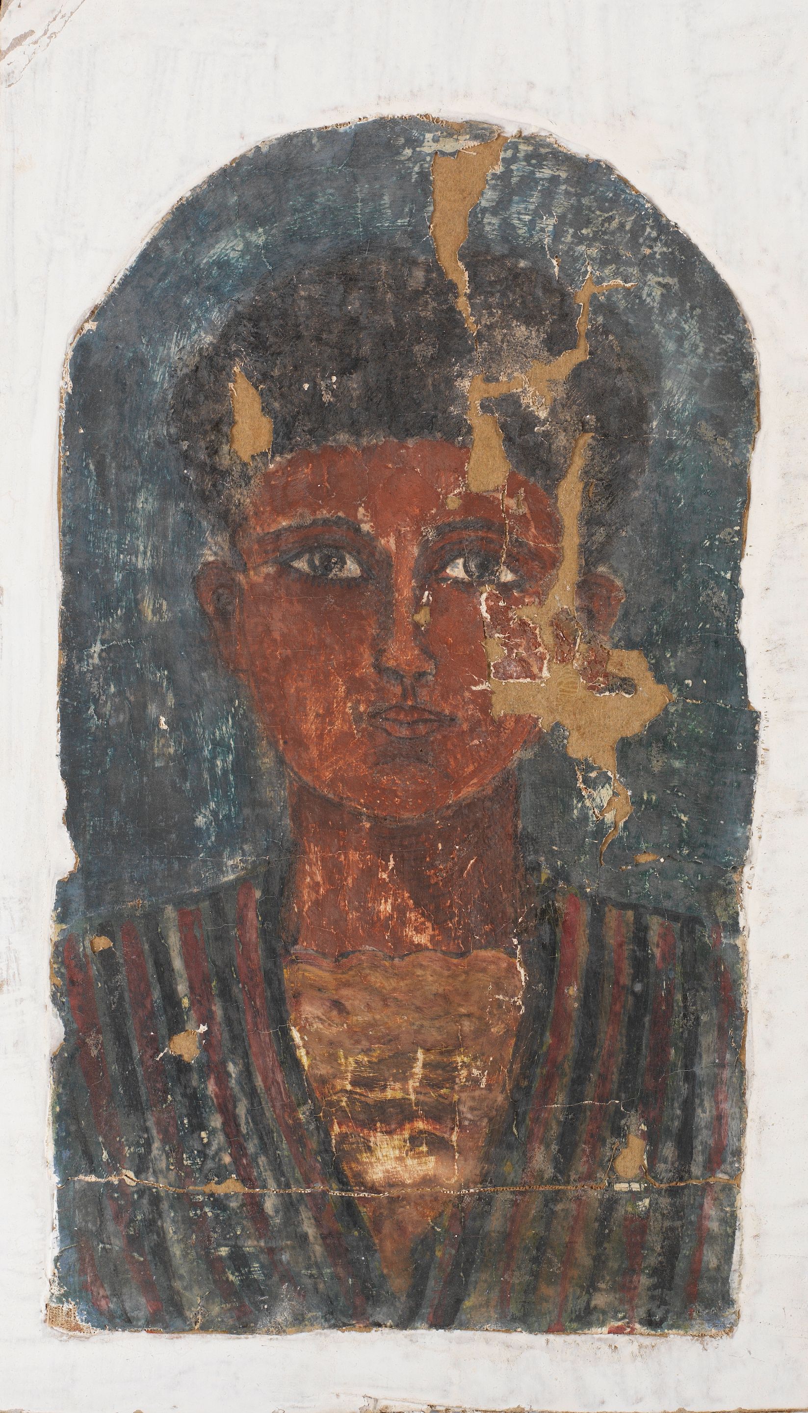 Bonhams : A fayum style mummy portrait