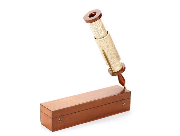 Bonhams : A Fuller's cylindrical slide rule calculator,