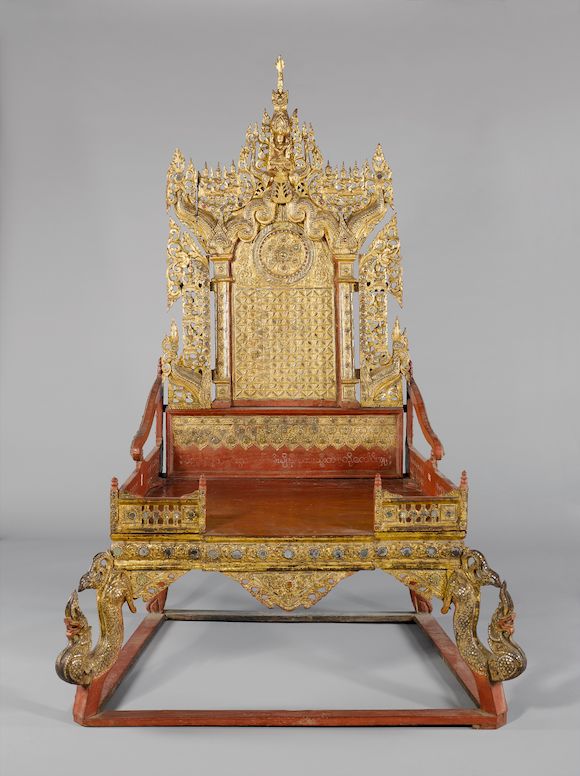 Bonhams : A pair of Burmese Thrones