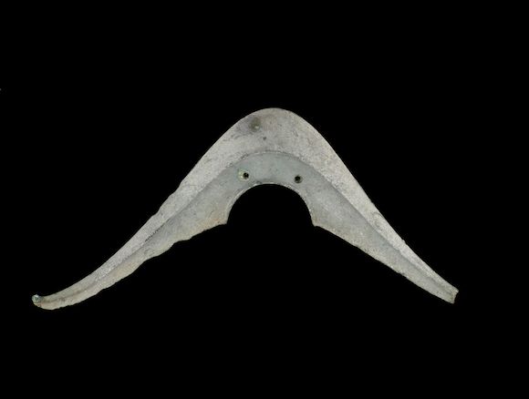 Bonhams : A European bronze winged chape