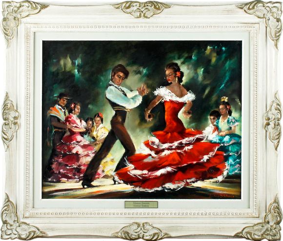 Bonhams : Gudrun Barbara Sibbons (German, born 1925) Spanish Dancers