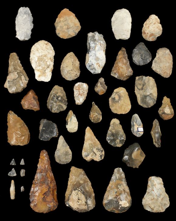 Bonhams : A group of British flint implements 39