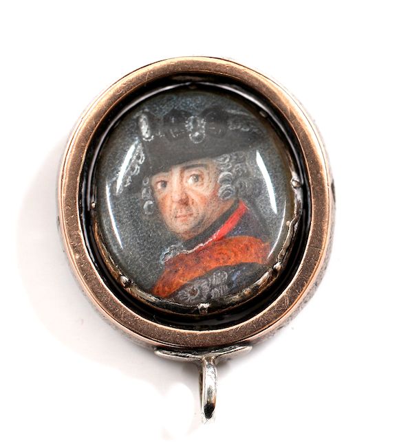 Bonhams : Continental School, 18th Century A Double Miniature of ...