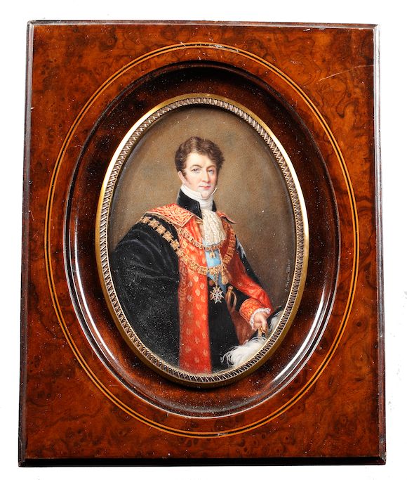 Bonhams : 20th Century School Two portraits of a Civil Servant and a ...