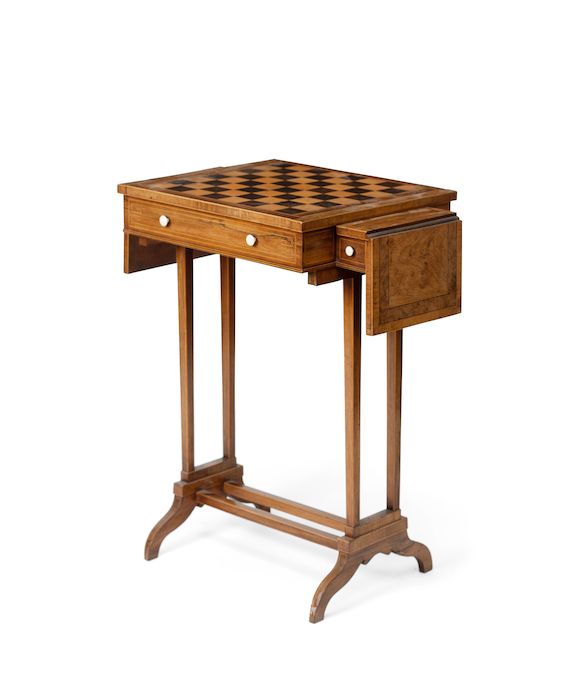 Bonhams : A late 19th century rosewood, boxwood and burr wood cross ...
