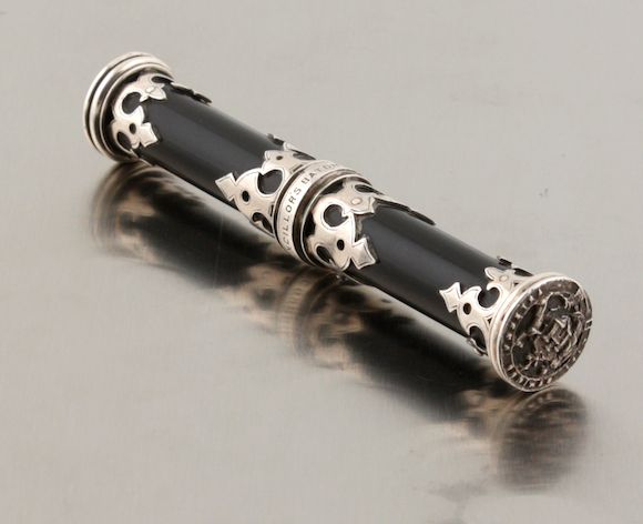 Bonhams : A Victorian town Councillor's silver mounted baton