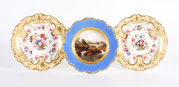 Bonhams : A pair of Daniel plates and a Daniel plate by Doe and Rogers ...