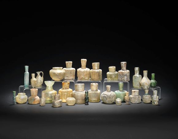 Bonhams : A group of early Islamic glass Vessels Persia, Syria and ...