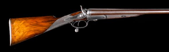 Bonhams : An 8-bore (3¼in) wild-fowling hammer gun by J. Purdey, no ...