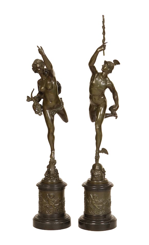 Bonhams : After Giambologna, Italian (1529-1608) A pair of late 19th ...