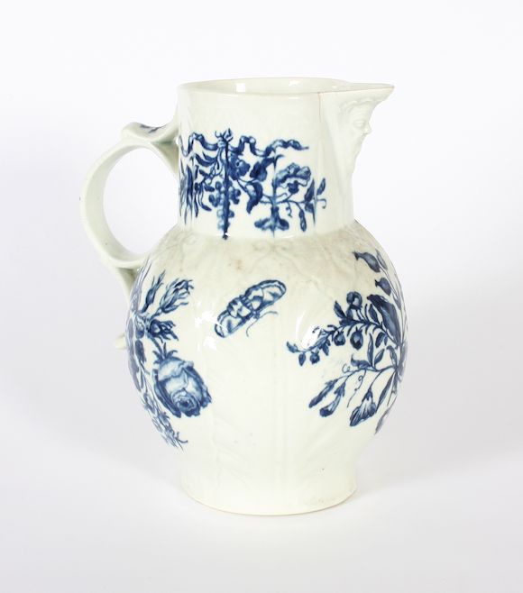 Bonhams : A Worcester mask jug Circa 1780.