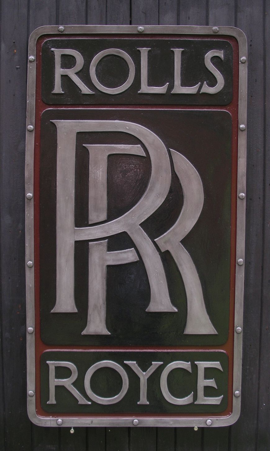 Bonhams Cars : A cold-cast aluminium Rolls-Royce plaque,