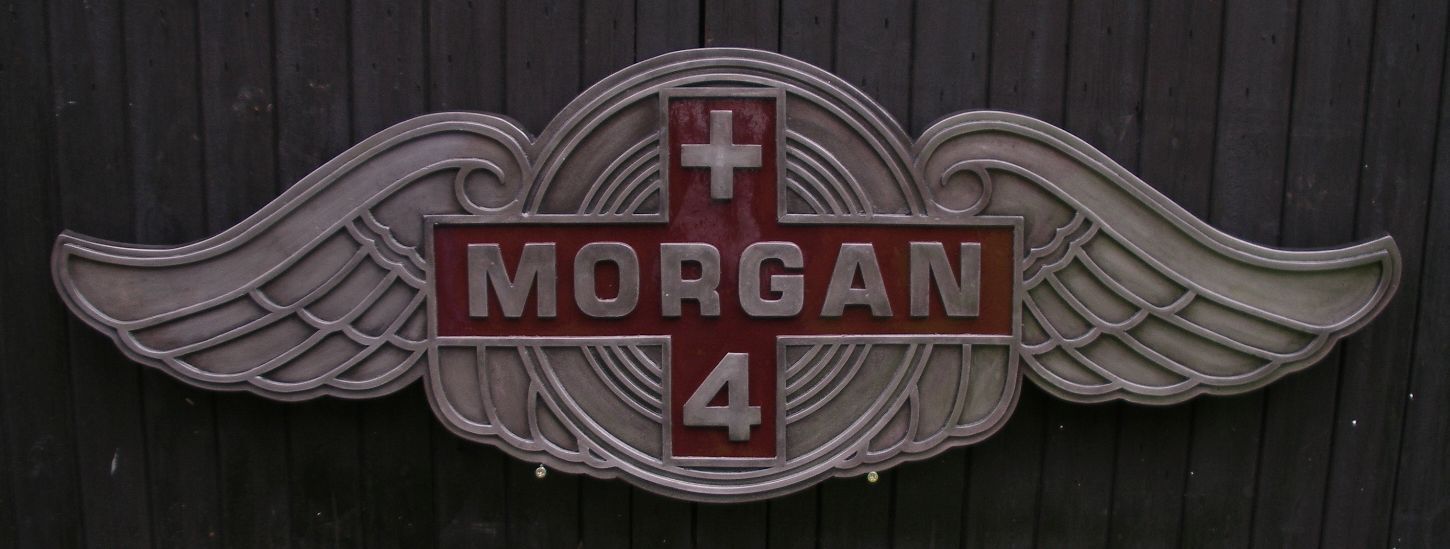 Bonhams Cars : A cold-cast aluminium Morgan plaque,