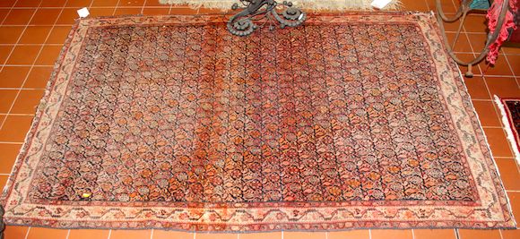 Bonhams : A Malayir rug West Persia 193cm x 123cm