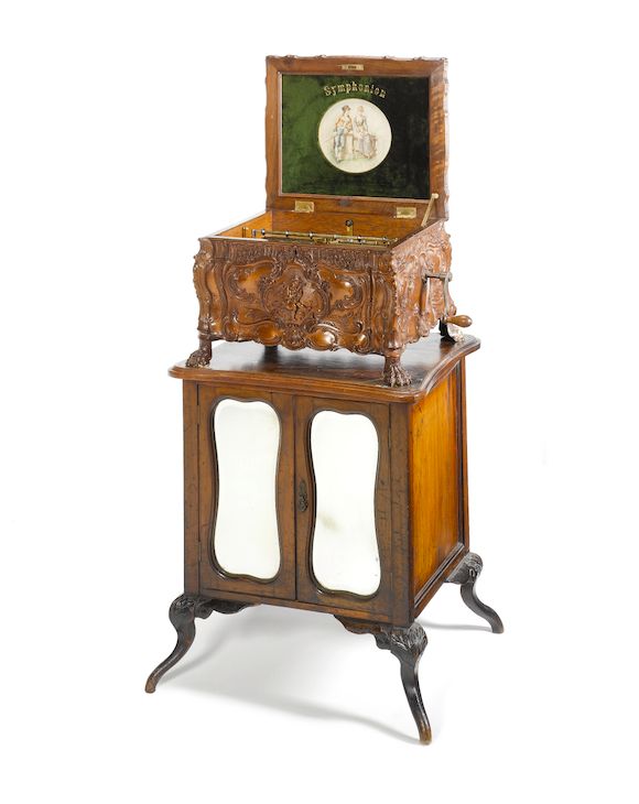 Bonhams : A Symphonion 12-inch disc musical box, The 'Rococo' style 25C ...