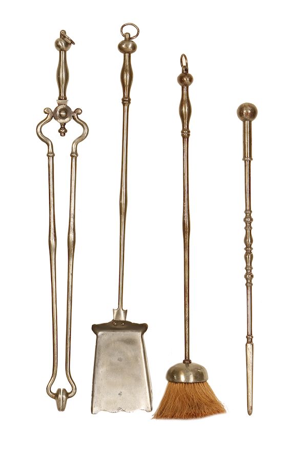 Bonhams : A set of Regency steel fire tools