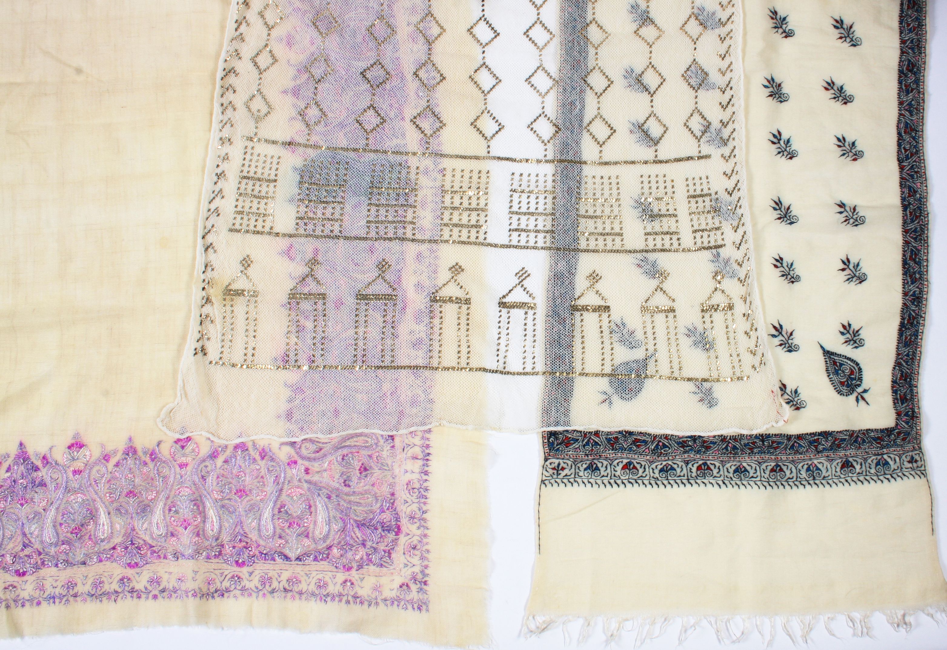Bonhams : Two Kashmir shawls & an assuit shawl