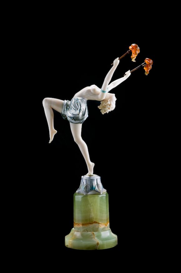 Bonhams : Ferdinand Preiss (1882-1943) 'Torch Dancer', circa 1925 A ...