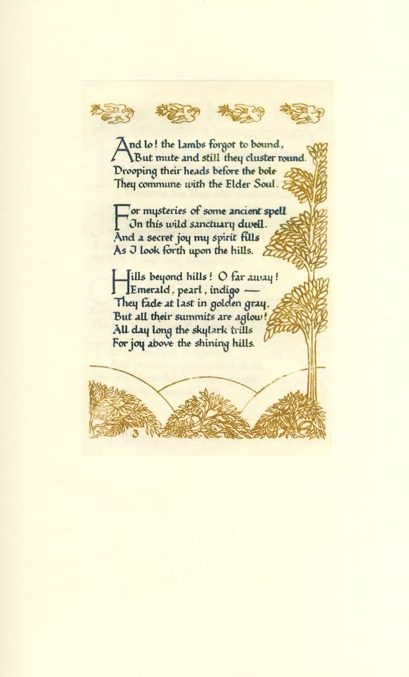 Bonhams : CHUBB (RALPH N.) Songs Pastoral and Paradisal, LIMITED TO ONE ...