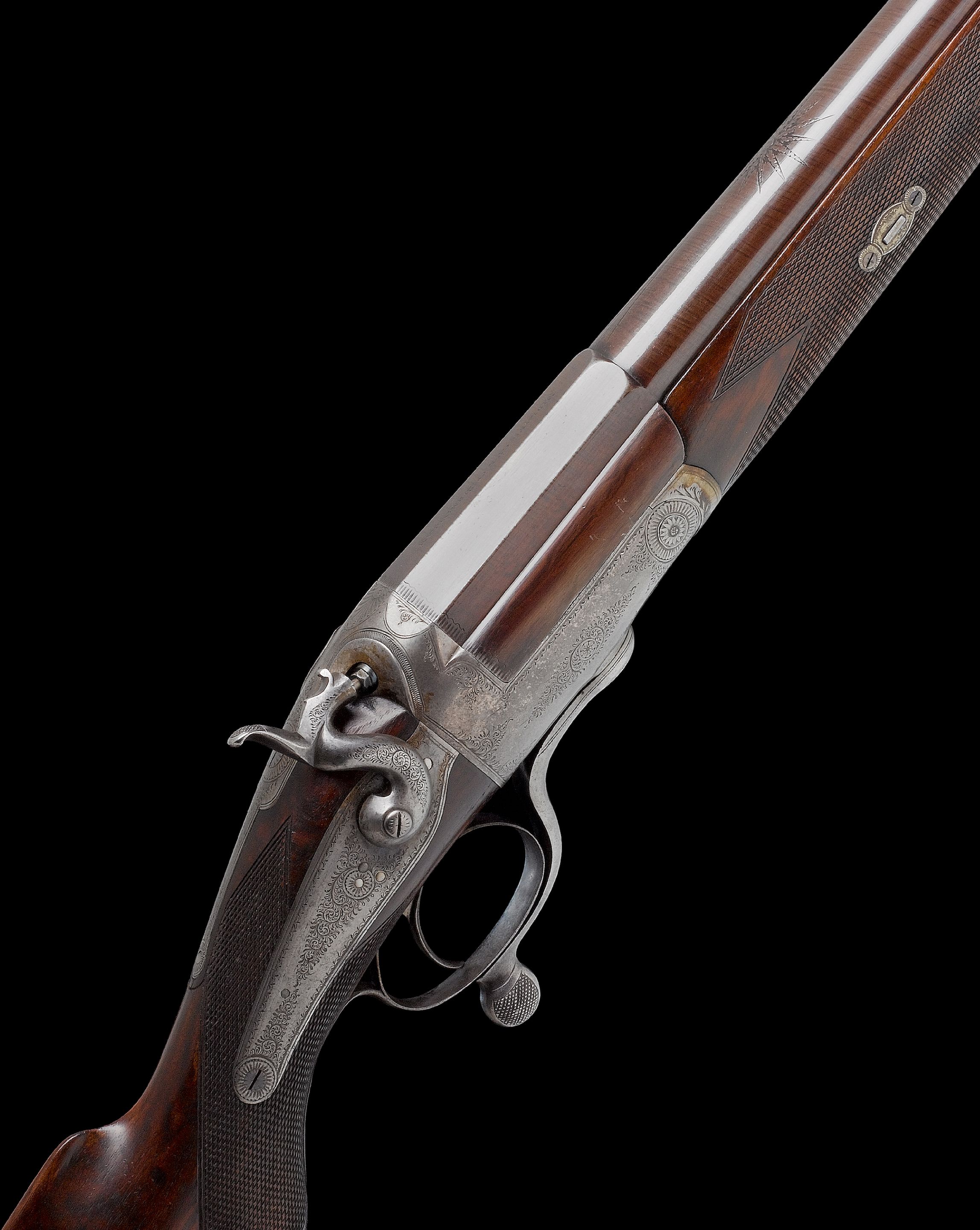 Bonhams : A fine 8-bore single-barrelled wild-fowling hammer gun by ...
