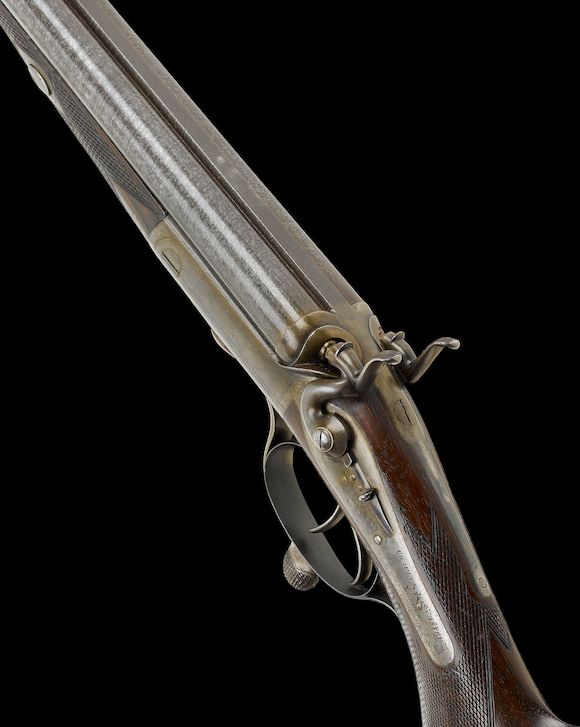 Bonhams : A fine .450 (3¼in) smooth-bore hammer rifle by Charles ...