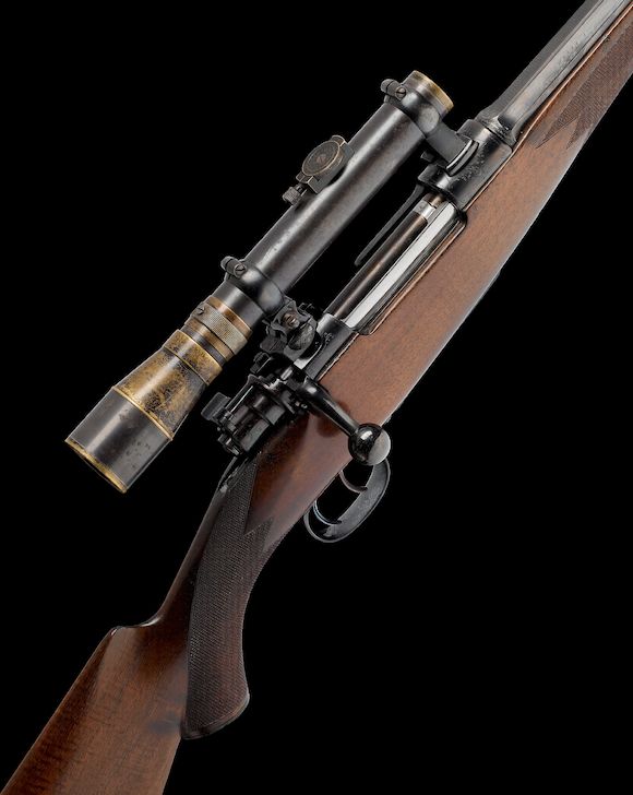 Bonhams : A 7.9mm Mauser sporting rifle by E. Beyer, no. 9926