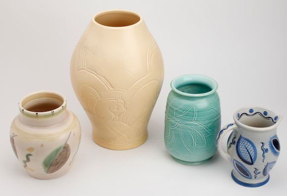 Bonhams : A collection of Susie Cooper 'Studio Ware' vases Circa 1930-35