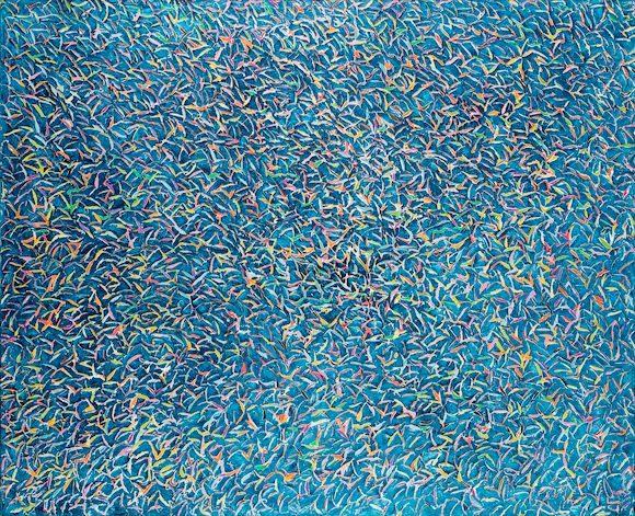 Bonhams : Jale Çelik (born 1966) Blue Composition,