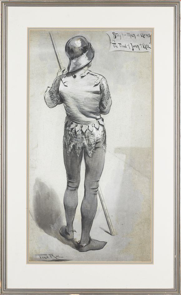 Bonhams : Fred Roe (British, 1865-1947) 'Study for Man-at-Arms', circa ...