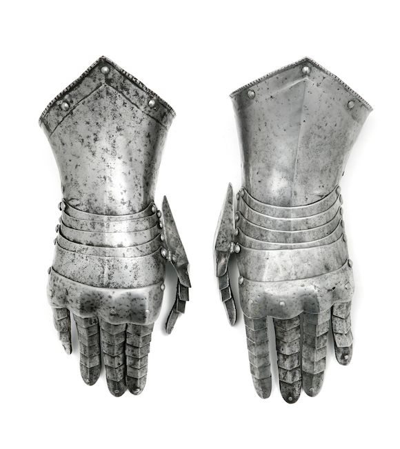 Bonhams : A Pair Of German Fingered Gauntlets