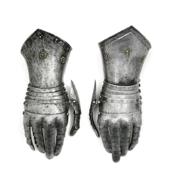 Bonhams : A Pair Of German Fingered Gauntlets