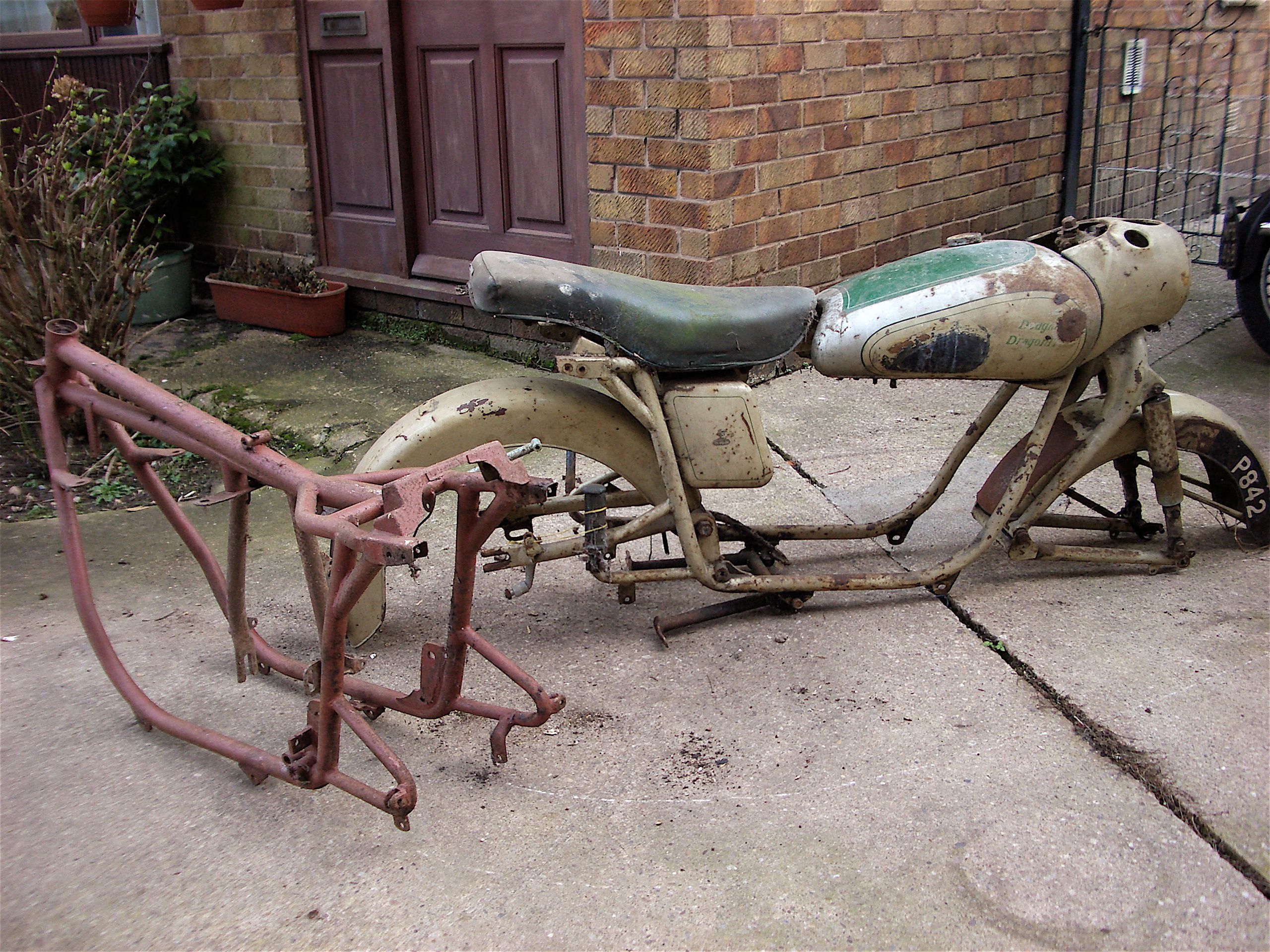Bonhams Cars : Two Douglas Dragonfly frames, etc c/w logbooks,