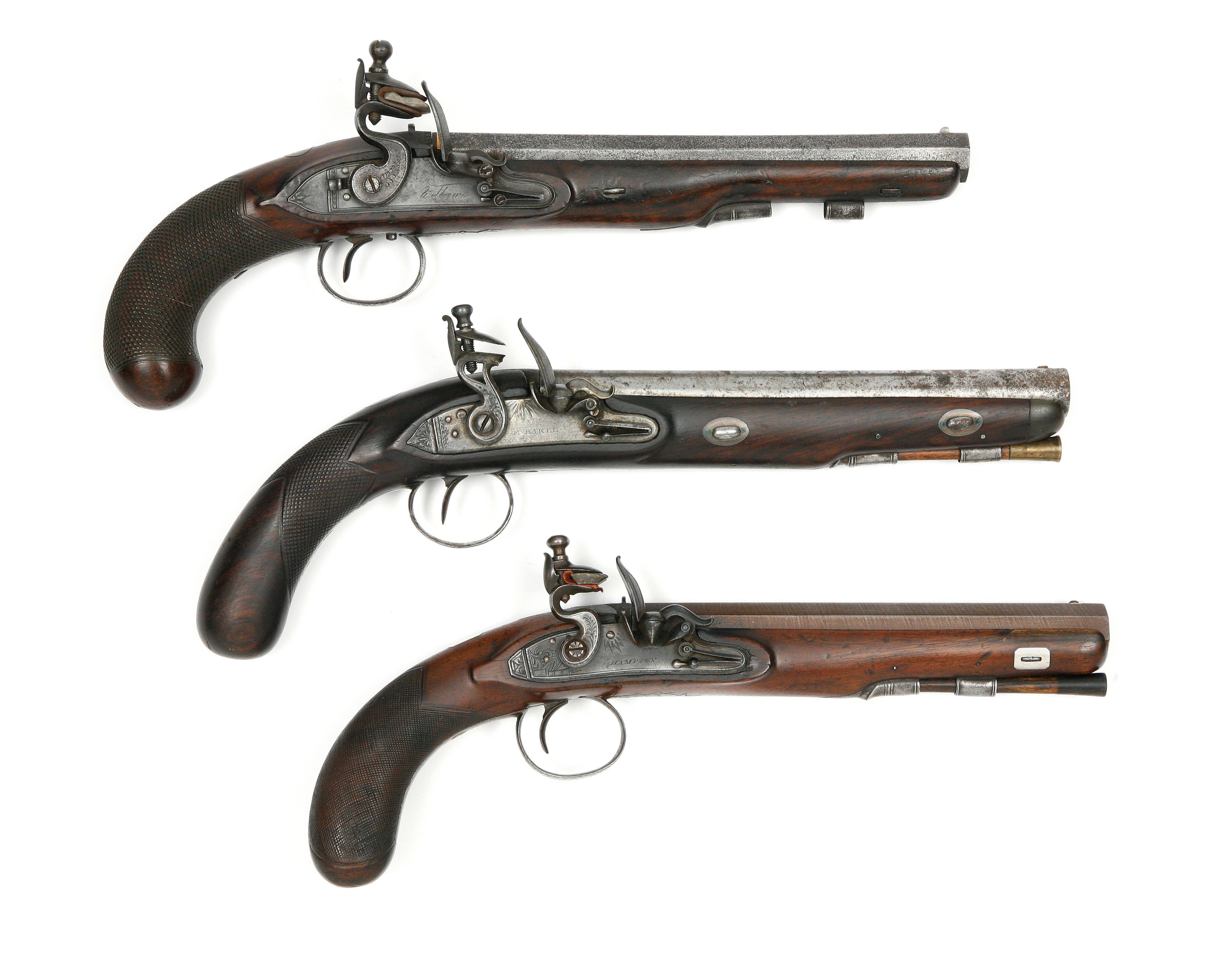 A 20-Bore Flintlock Duelling Pistol By Williams, London, Early 19th ...