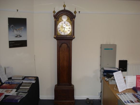 Bonhams : An oak longcase clock Thomas Sharp, Leighton,