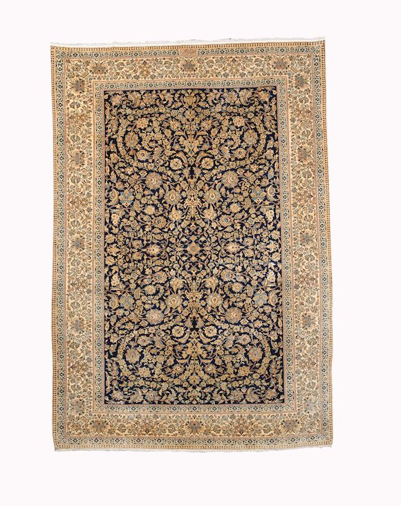 Bonhams : A Nain Habibian rug, Central Persia, circa 1960, 254cm x ...