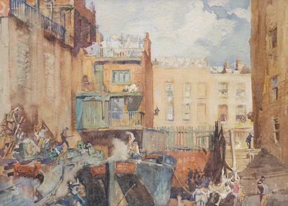 Bonhams : Sir Frank Brangwyn, R.A. (British, 1867-1956) Limehouse