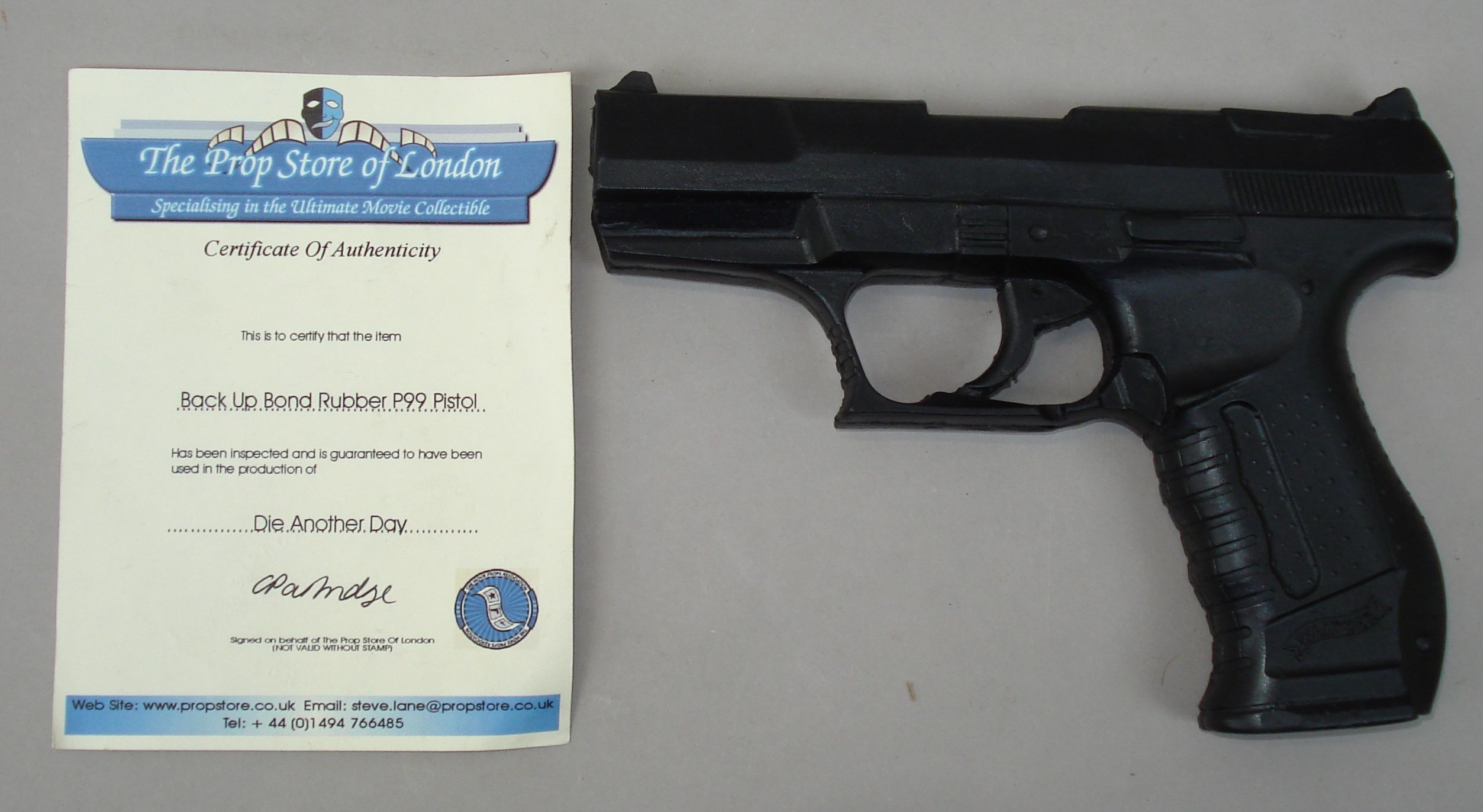 Bonhams Cars : James Bond's Walther P99 back-up pistol,