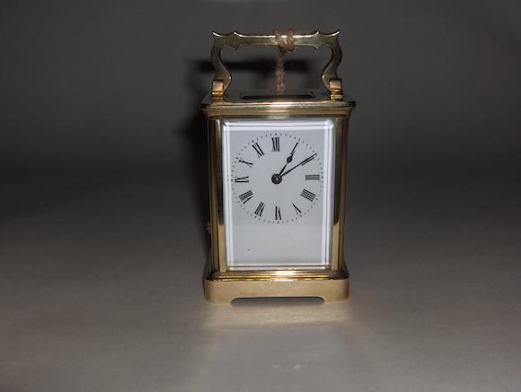 Bonhams A French Brass Carriage Timepiece