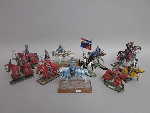 Bonhams : Mounted Models depicting Knights of the Middle Ages 10